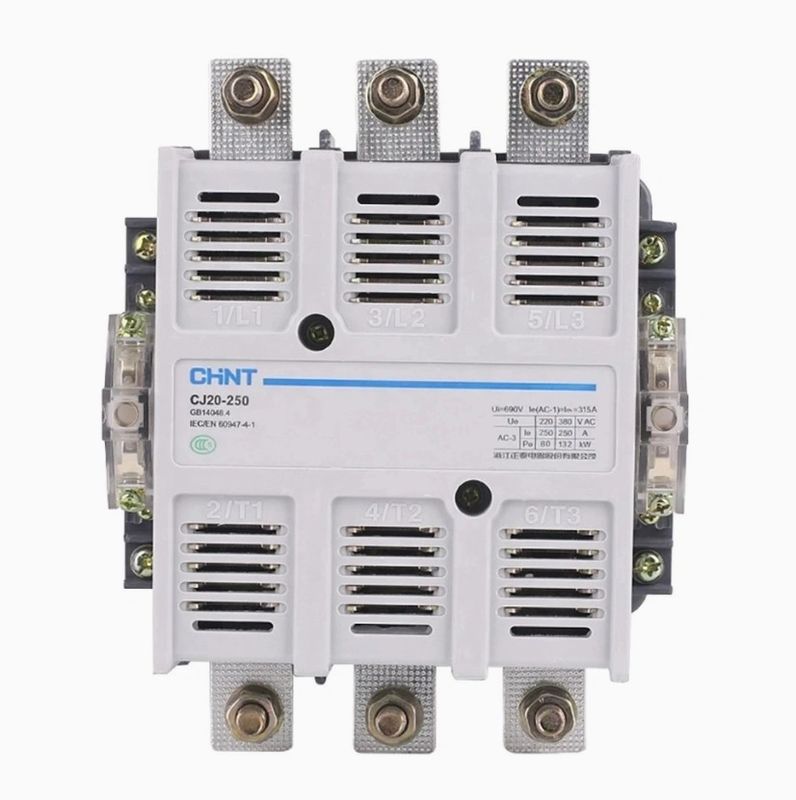 CJ20-250 Kontaktor AC 315A 3 Kutub Kontaktor Elektromagnetik Tiga Fase